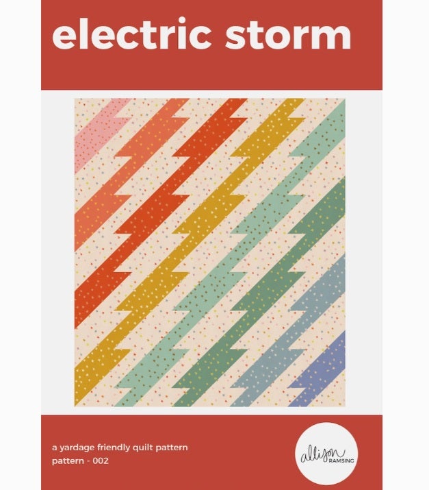Allison Ramsing - Electric Storm Quilt Pattern | Domesticity Fabric ...