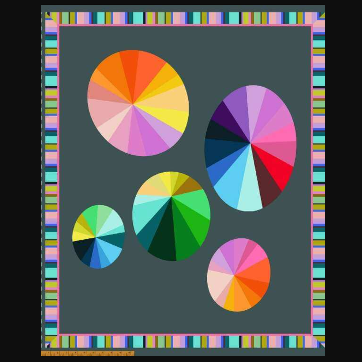 Windham Fabrics - Color Wheel by Annabel Wrigley - Color Wheel Panel ...